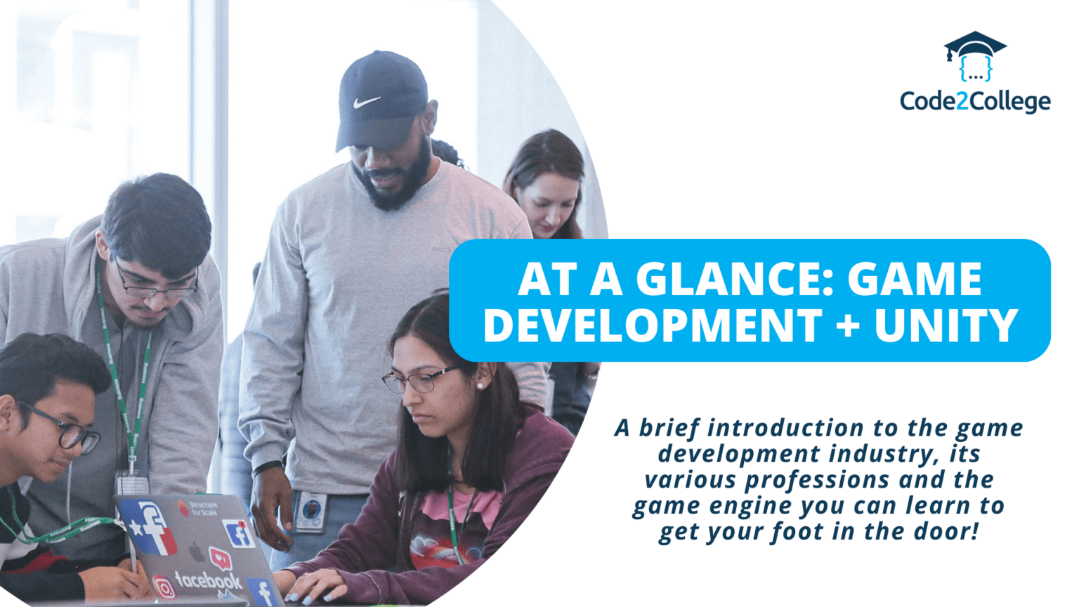 AT A GLANCE: GAME DEVELOPMENT + UNITY • Code2College
