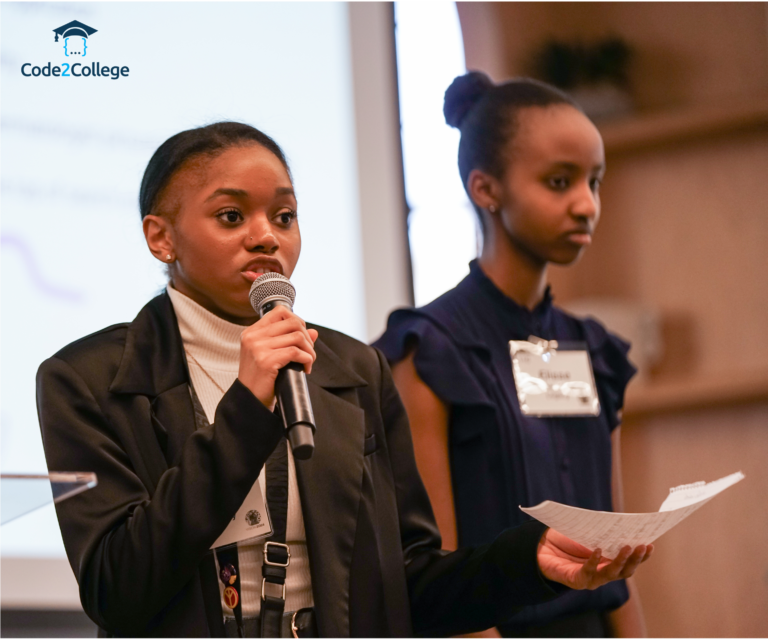 100+ HS Girls deliver Impactful Pitches At 2nd Annual Vision 2024 Summit • Code2College